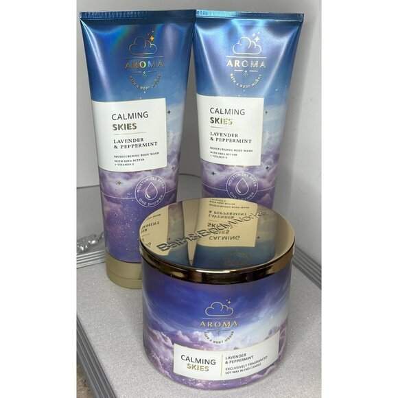 Bath & Body Works | Bath | 2 Bath Body Works Aroma Calming Skies ...